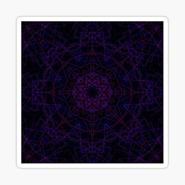 "procedural 03" Sticker for Sale by cyanbee | Redbubble