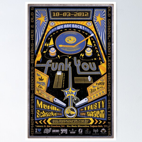 "Funk You - #06A - Poster Art" Poster for Sale by Shuggie Laufquen ...