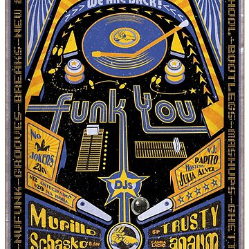 "Funk You - #06A - Poster Art" Poster for Sale by Shuggie Laufquen ...