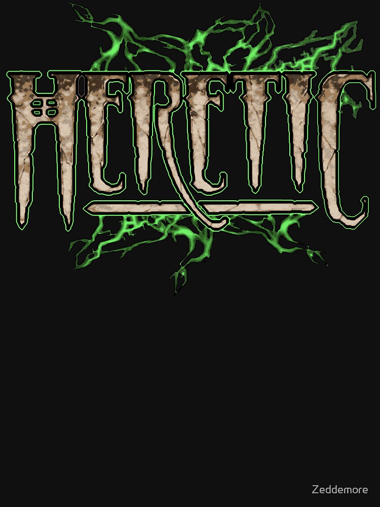 "Heretic Logo Electified" T-shirt for Sale by Zeddemore | Redbubble ...