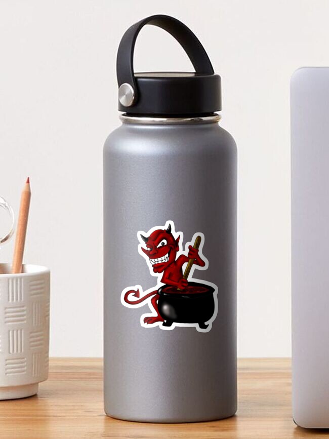 "Devil stirring a pot" Sticker for Sale by Pam069 | Redbubble