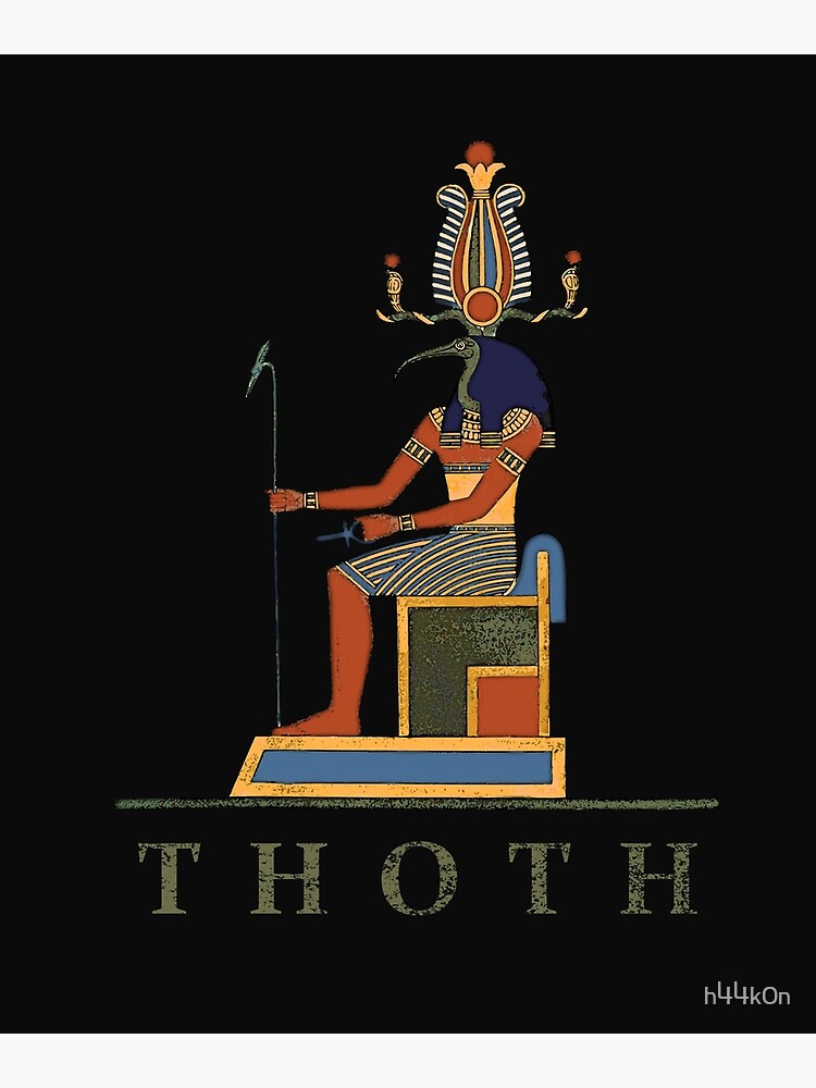 "Thoth Egyptian God of Wisdom and Magic Myth Kemet Mythology Ankh " Art ...