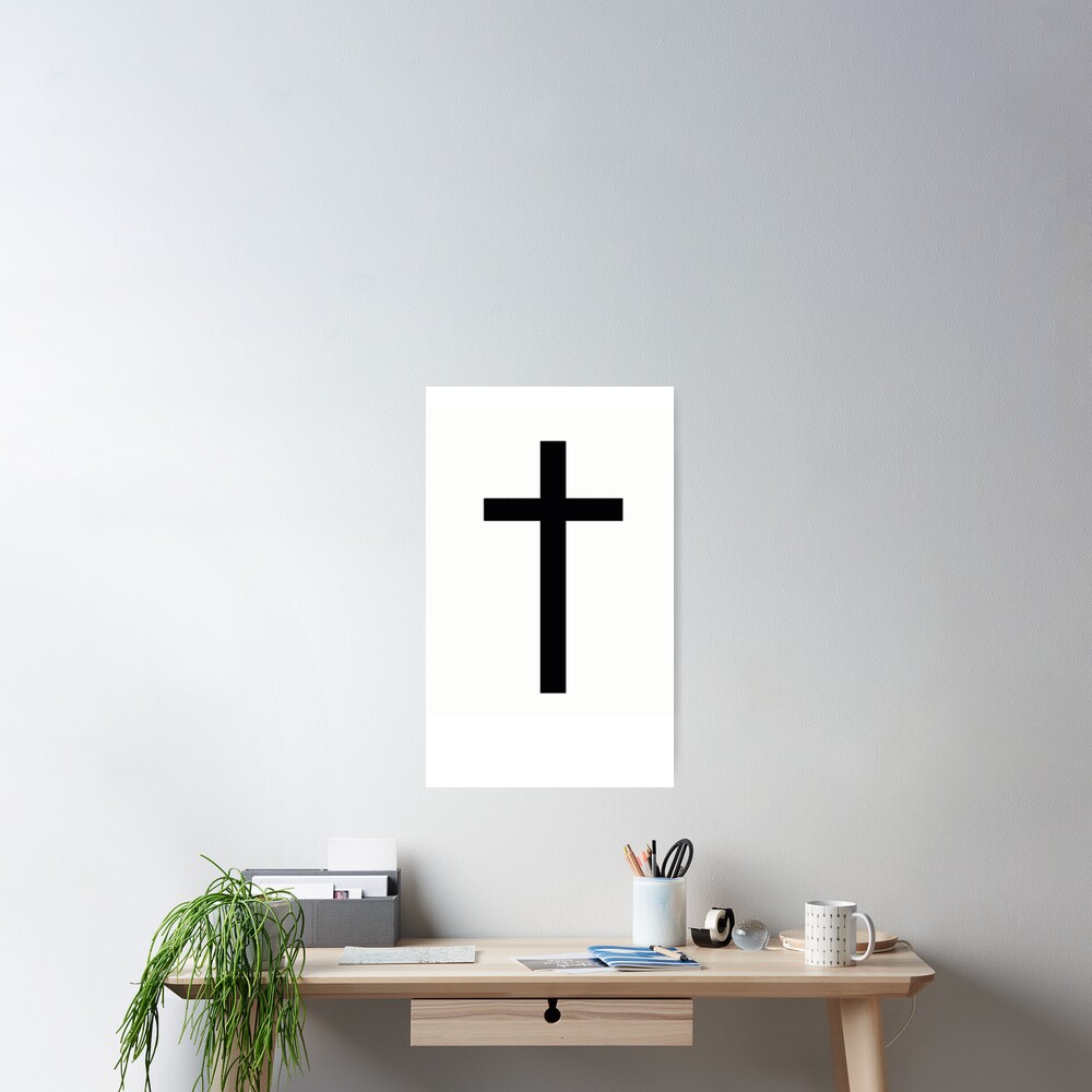 "Simple cross" Poster for Sale by Axepirius | Redbubble