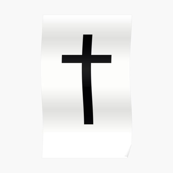 "Simple cross" Poster for Sale by Axepirius | Redbubble