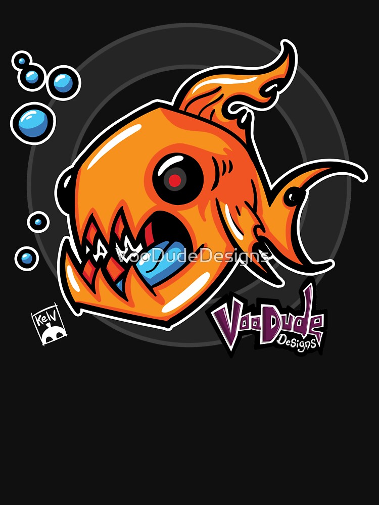 "Chompy Fish" T-shirt by VooDudeDesigns | Redbubble