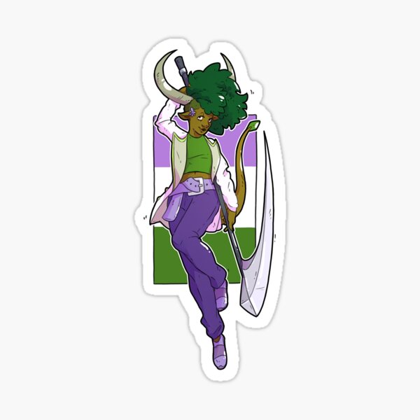 "LGBTieflings: Genderqueer" Sticker for Sale by myselfsquared | Redbubble