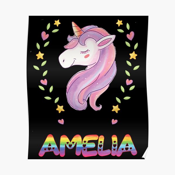 Amelia Name Posters | Redbubble