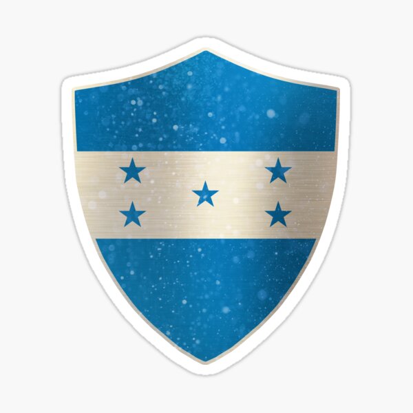 "Honduras Flag Shield" Sticker for Sale by ockshirts | Redbubble