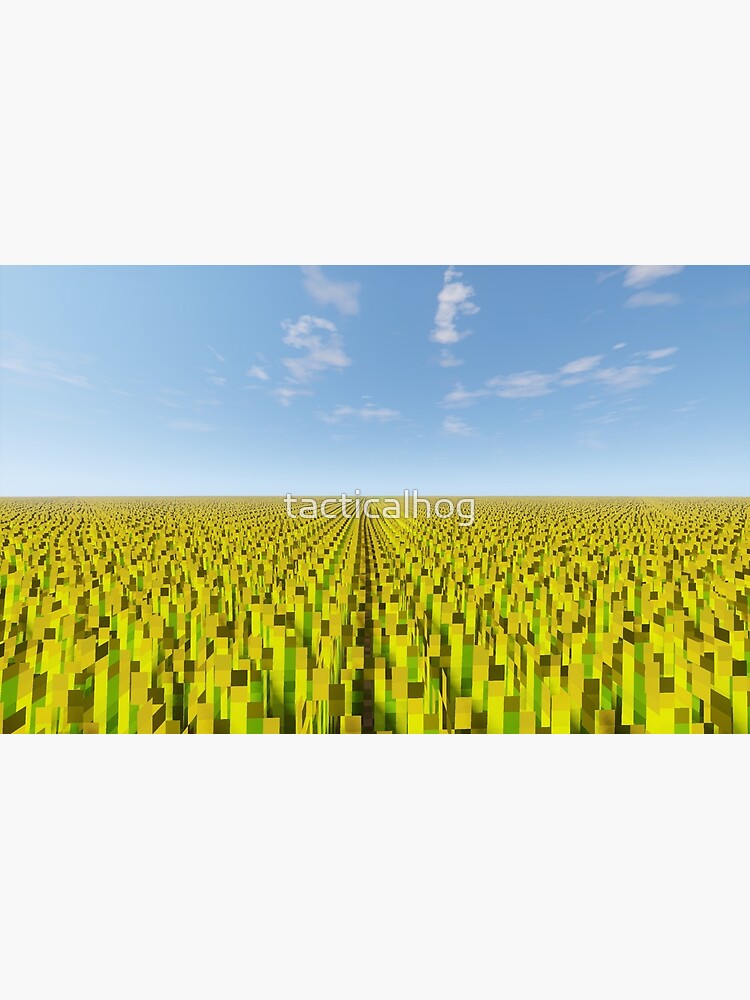 "Minecraft Wheat Field (Style 1)" Poster by tacticalhog | Redbubble