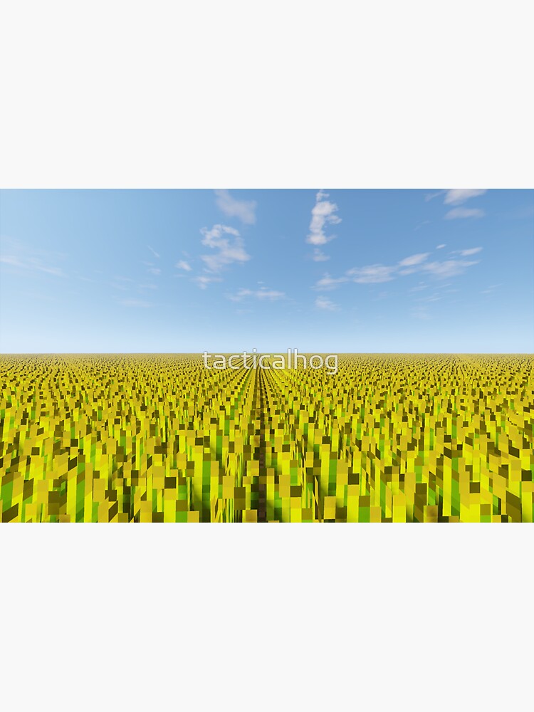 "Minecraft Wheat Field (Style 1)" Sticker for Sale by tacticalhog ...
