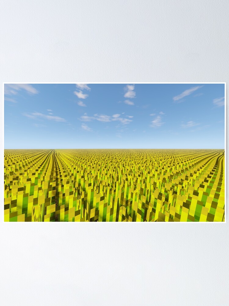 "Minecraft Wheat Field (Style 2)" Poster for Sale by tacticalhog ...
