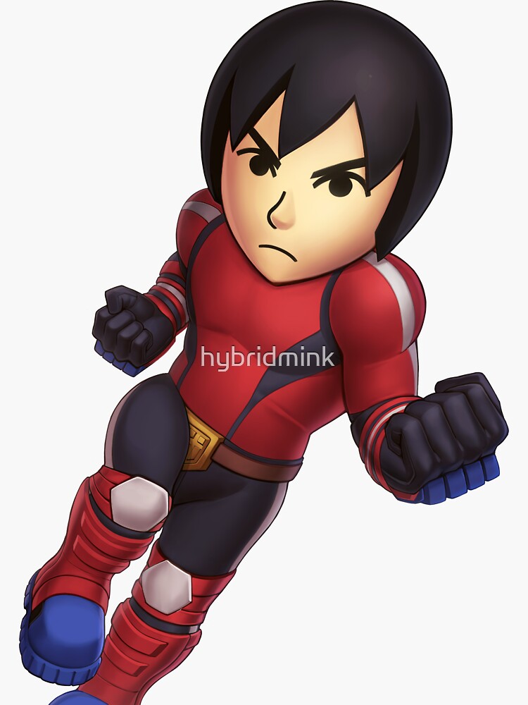 "Mii Brawler (Ultimate)" Sticker by hybridmink | Redbubble