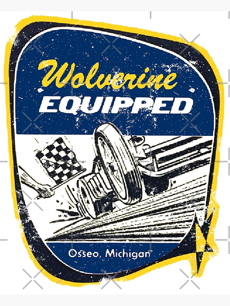"Wolverine Gear racing" Poster for Sale by Retrorockit | Redbubble