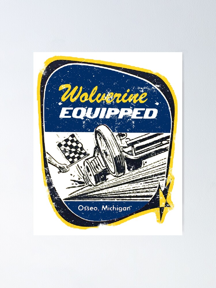 "Wolverine Gear racing" Poster for Sale by Retrorockit | Redbubble