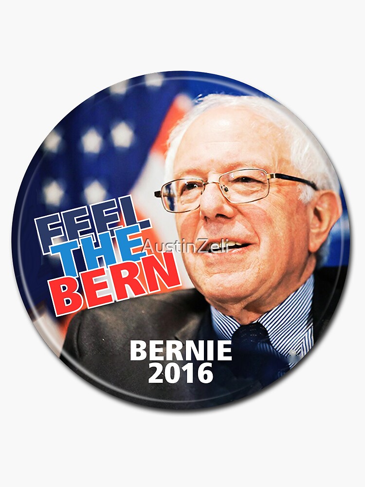 "Copy of Feel the Bern Bernie Sanders Face png " Sticker for Sale by ...