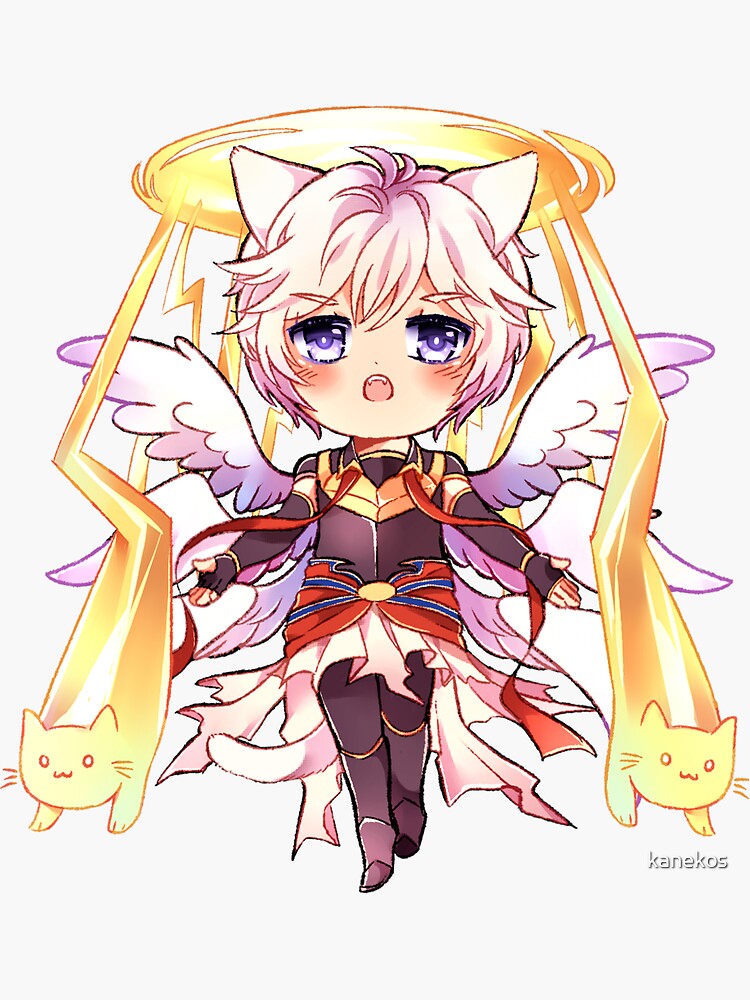 "GBF Neko Lucifer" Sticker for Sale by kanekos | Redbubble