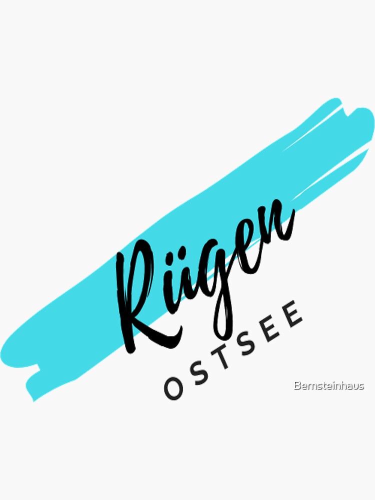 "Rügen Ostsee" Sticker von Bernsteinhaus | Redbubble