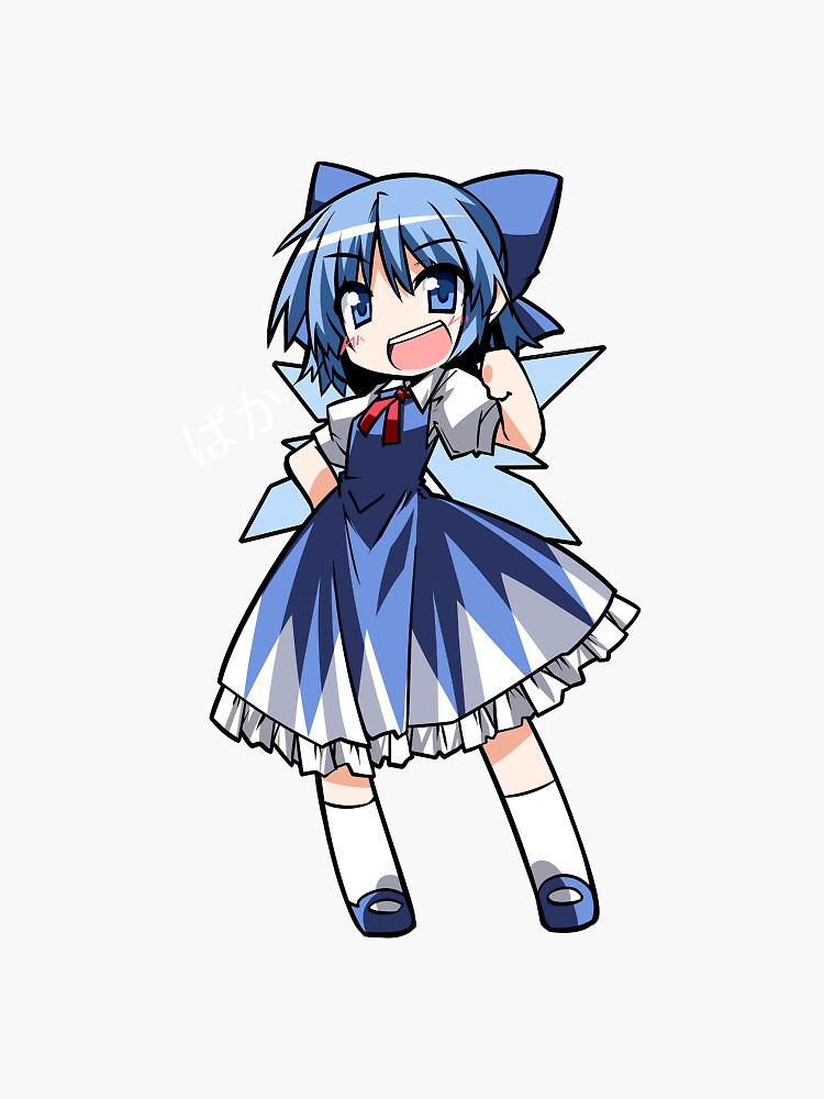 "Cirno" Sticker for Sale by TheBaconator212 | Redbubble