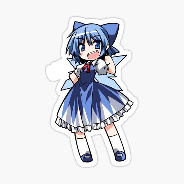 "Cirno" Sticker for Sale by TheBaconator212 | Redbubble