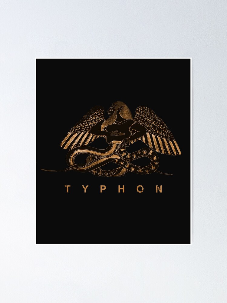 "Typhon Ancient Greek Serpentine Monster God Typhoeus" Poster by h44k0n ...