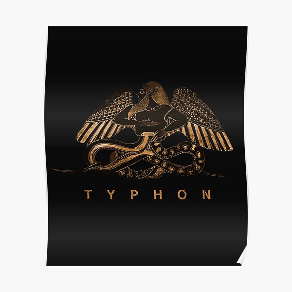 "Typhon Ancient Greek Serpentine Monster God Typhoeus" Poster by h44k0n ...
