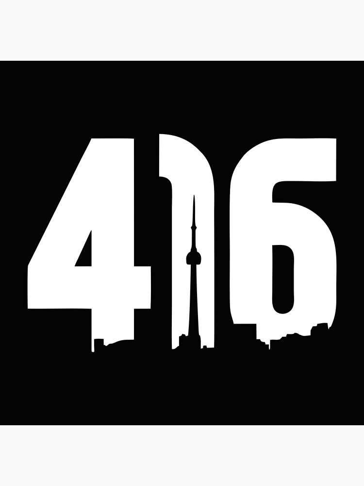"416 logo Toronto skyline" Poster for Sale by fazaco | Redbubble