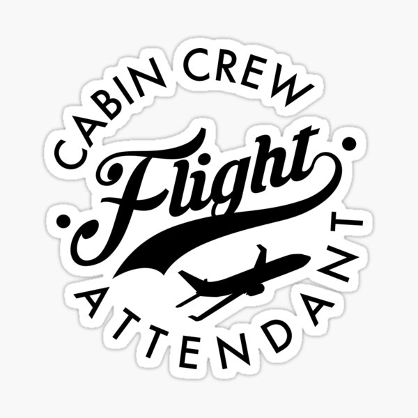 Flight Attendant Stickers | Redbubble