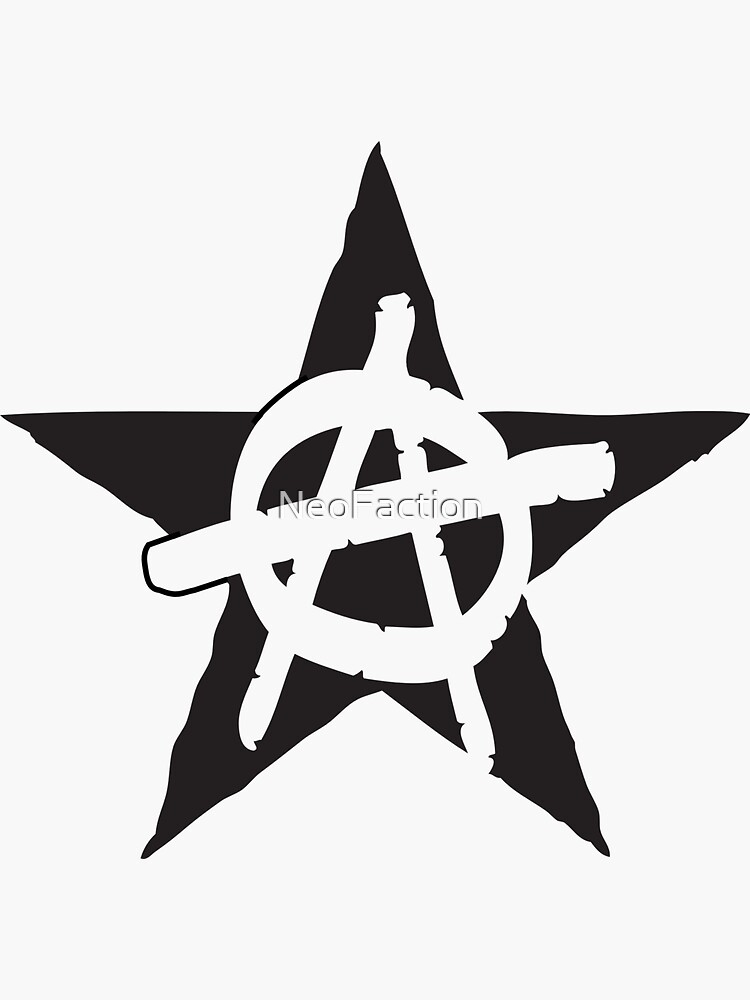 "Anarchist Black Star" Sticker by NeoFaction | Redbubble
