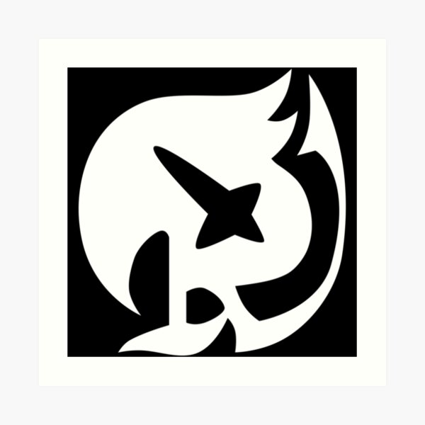 "Fairy Tail - Raven Tail Symbol" Art Print by elizaldesigns | Redbubble