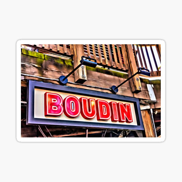 "Boudin Bakery Sign" Sticker for Sale by dbvirago | Redbubble