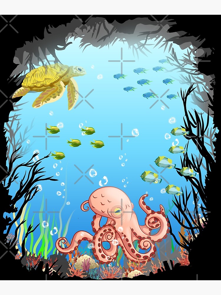 Underwater Cave Animals