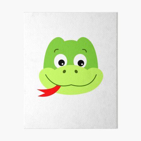 "Head of a cute snake" Art Board Print for Sale by samshirts | Redbubble