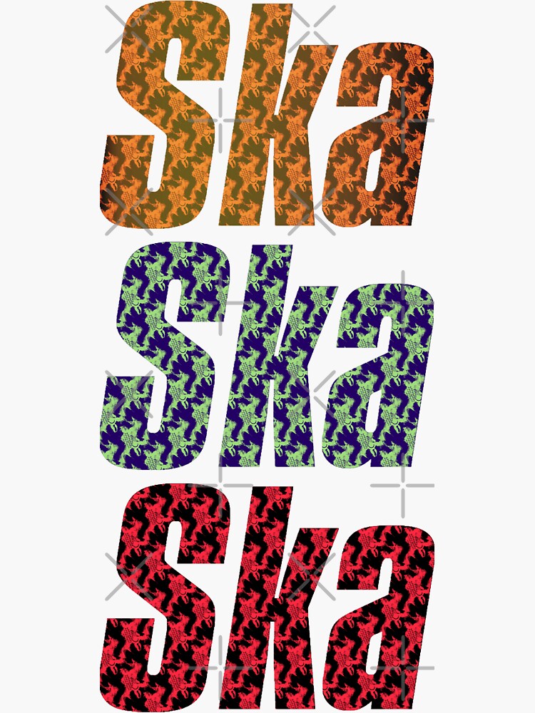 "Ska Ska Ska" Sticker for Sale by weavernap | Redbubble
