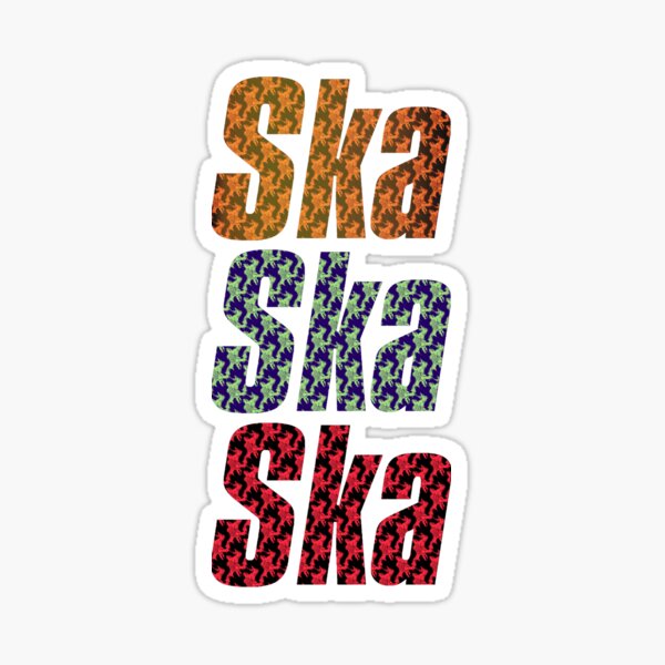 "Ska Ska Ska" Sticker for Sale by weavernap | Redbubble