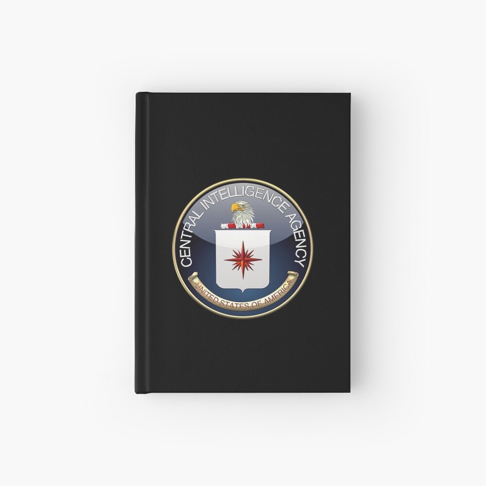 "Central Intelligence Agency - CIA Emblem 3D on Black Velvet" Hardcover ...
