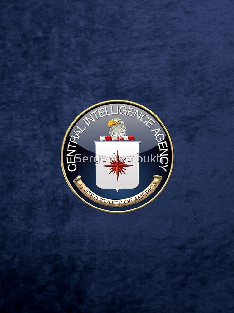 "Central Intelligence Agency - CIA Emblem 3D on Blue Velvet" iPhone ...