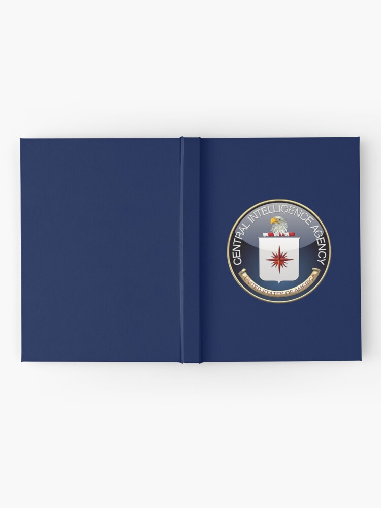 "Central Intelligence Agency - CIA Emblem 3D on Blue Velvet" Hardcover ...