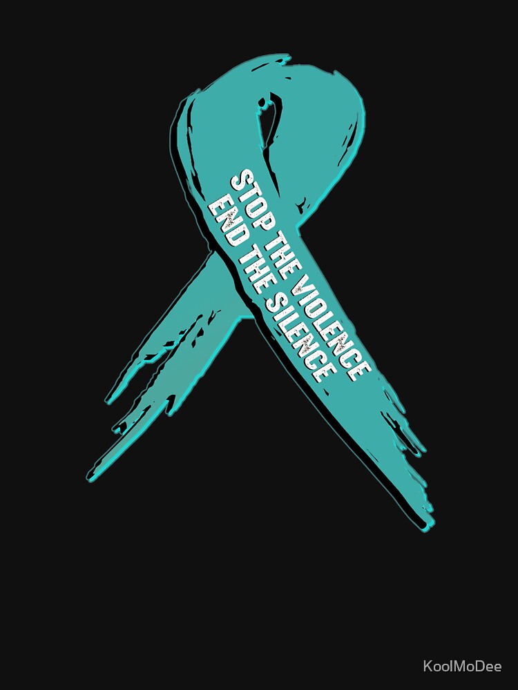Sexual Assault Awareness Ribbon Design T Shirt By Koolmodee Redbubble