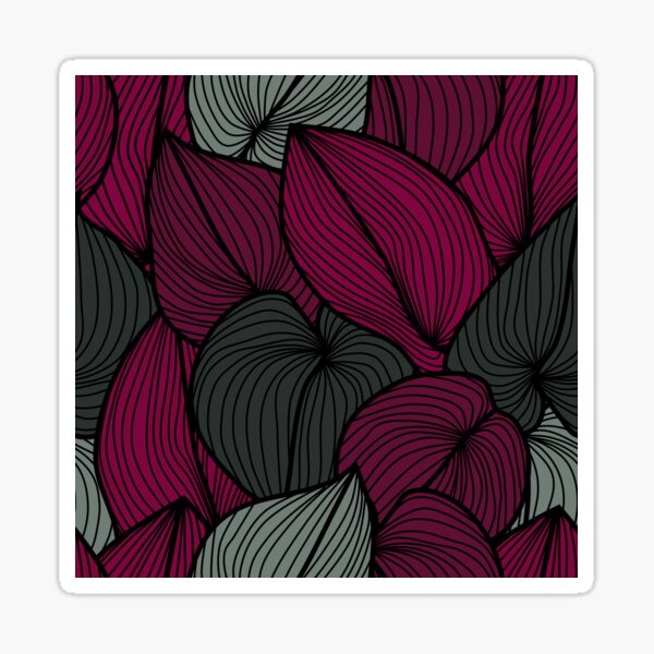 "Hosta Leaves" Sticker for Sale by inkblotcreative | Redbubble