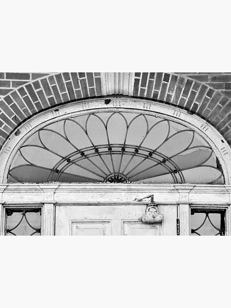 "Fanlight Transom Window Black And White" Sticker for Sale by ...