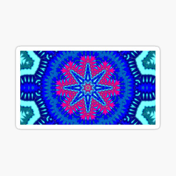 "Blue Blue Pink Eight Star Eight" Sticker by MagentaMagic | Redbubble