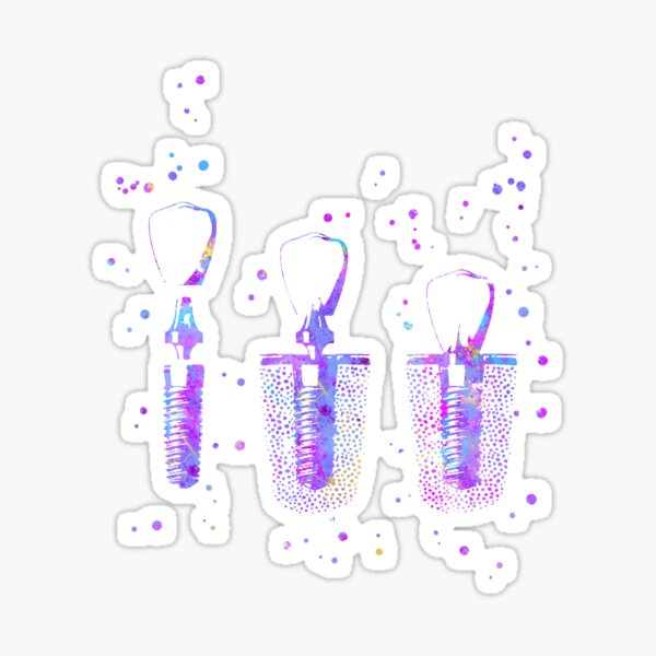 "Dental implant procedure" Sticker by Rosaliartbook | Redbubble