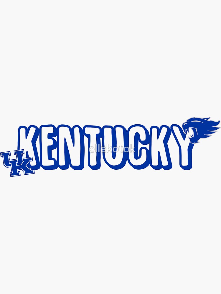"university of Kentucky" Sticker for Sale by ellakotok | Redbubble