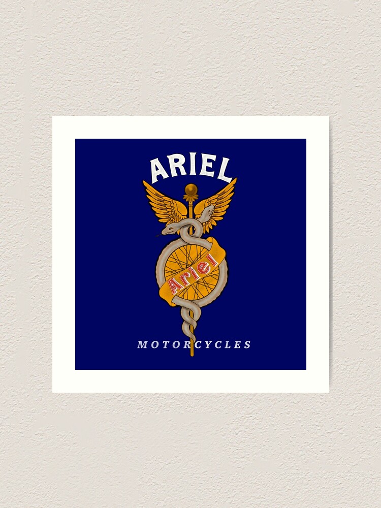 "Classic Old Ariel Motorcycles Logo by MotorManiac" Art Print by ...