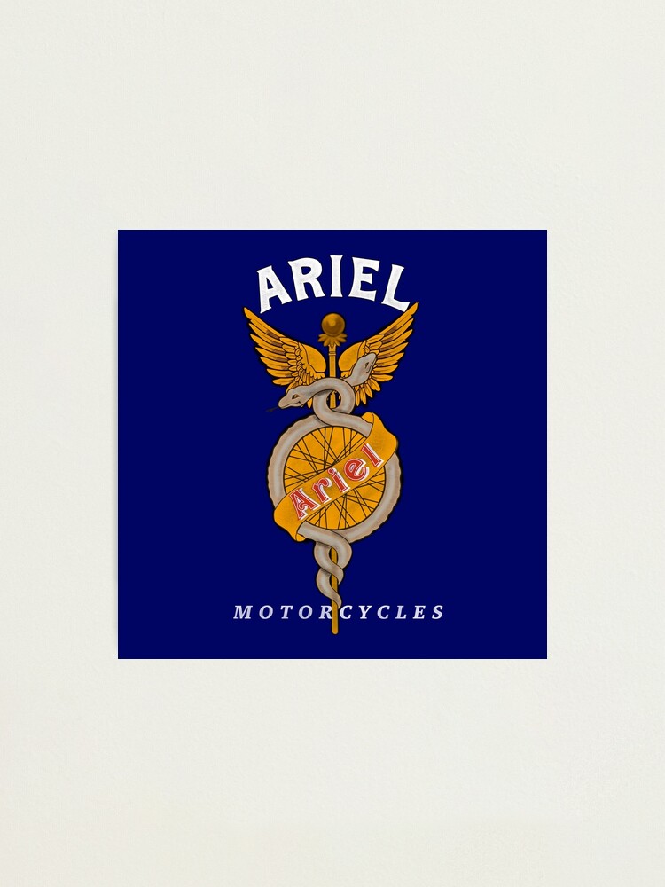 "Classic Old Ariel Motorcycles Logo by MotorManiac" Photographic Print ...