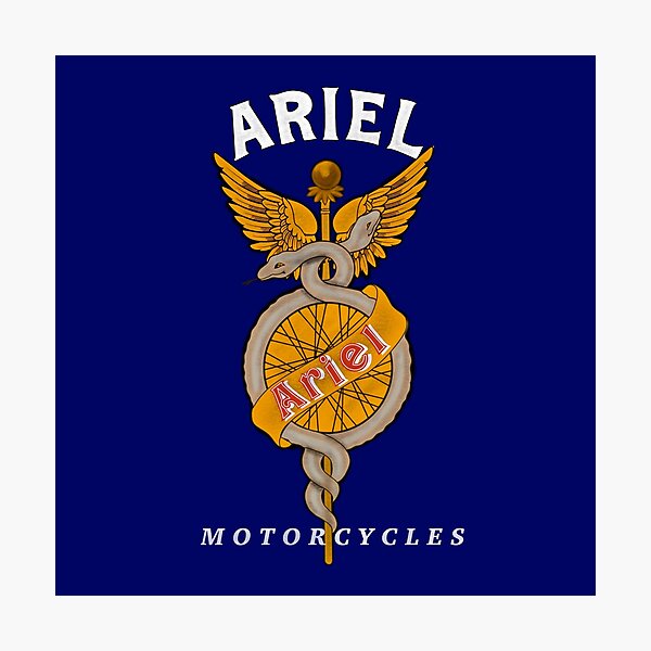 "Classic Old Ariel Motorcycles Logo by MotorManiac" Photographic Print ...