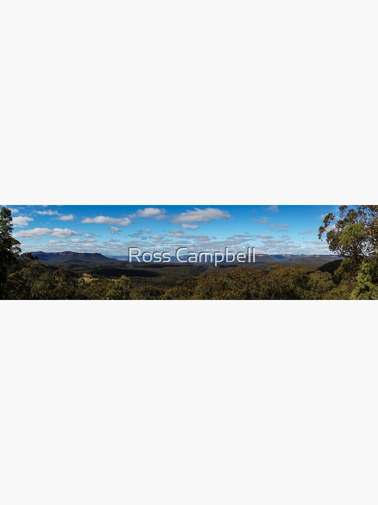 "Pearson’s Lookout, Capertee Valley" Sticker by rossacampbell | Redbubble