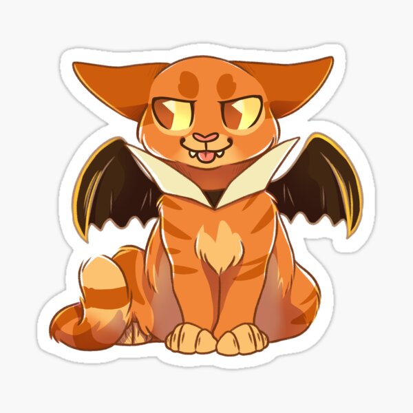 "Kitty Cat Bat" Sticker for Sale by RaetheNerd | Redbubble