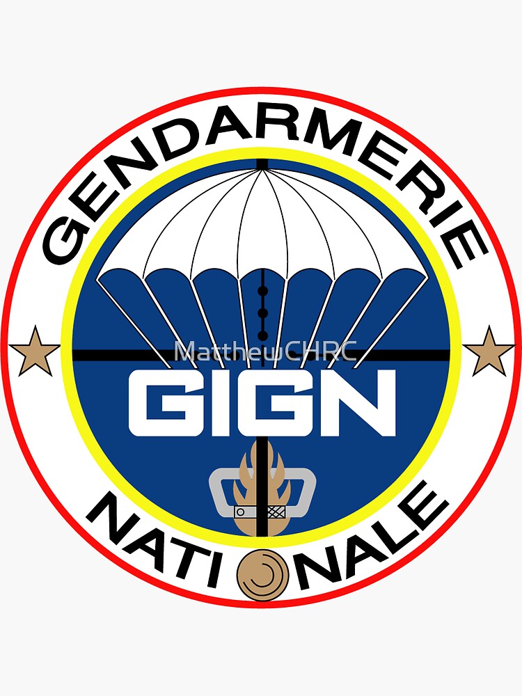 "GIGN logo" Sticker by MatthewCHRC | Redbubble