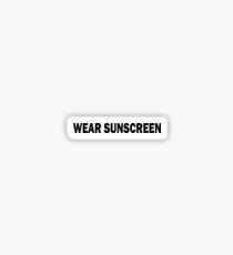 Sunscreen Stickers | Redbubble